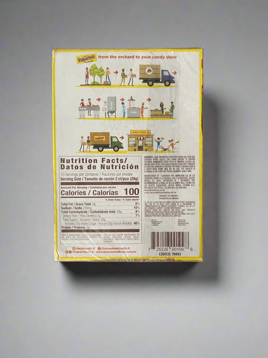 Pulparindo Tamarindo pulp candy 20 pieces – Picanteloxo